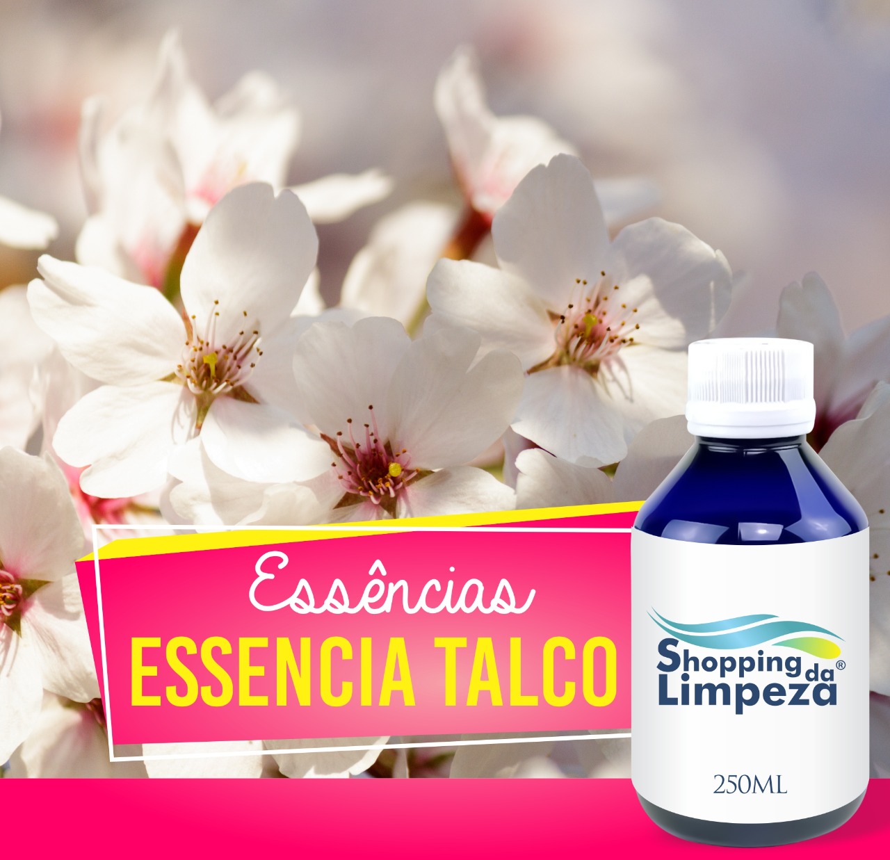Essencia Talco Creme Original HS Citratus 250ml - Shopping da Limpeza